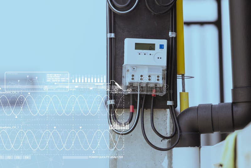 Remote Wireless Modern Digital Electricity Consuming Tracker Stock ...