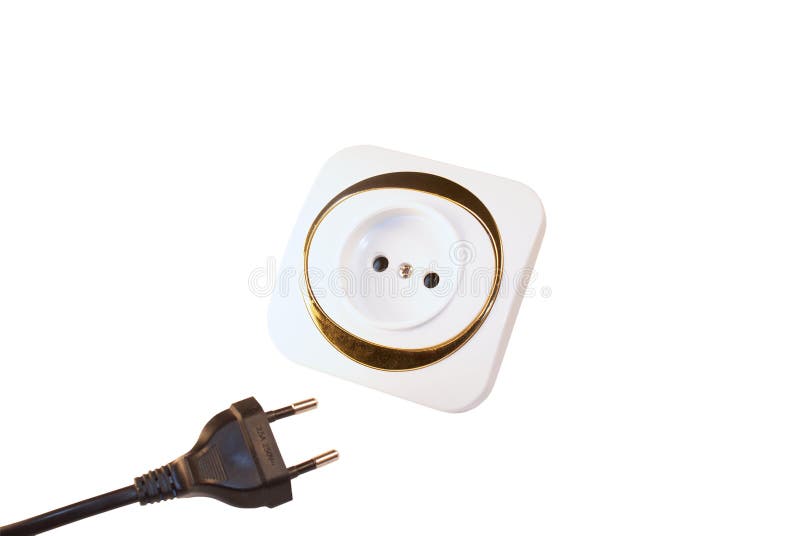 The electric socket stock photo. Image of close, plug - 17366800