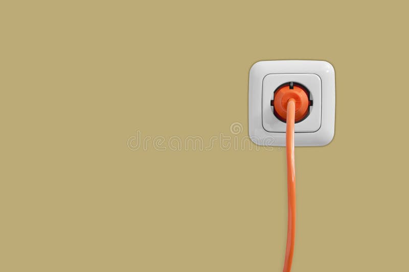 Cable in electric socket stock image. Image of power - 13060163