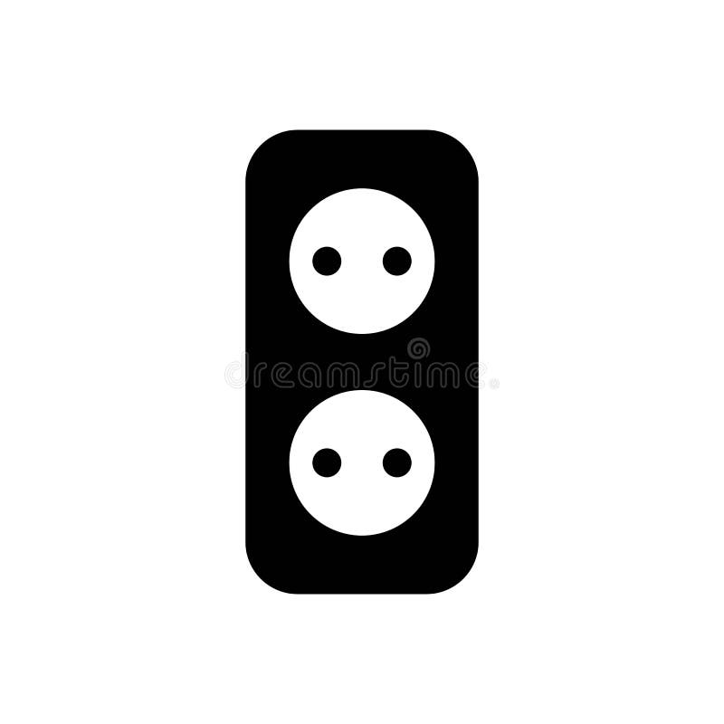 Electric Socket Icon Logo Vector Design Stock Vector - Illustration of ...