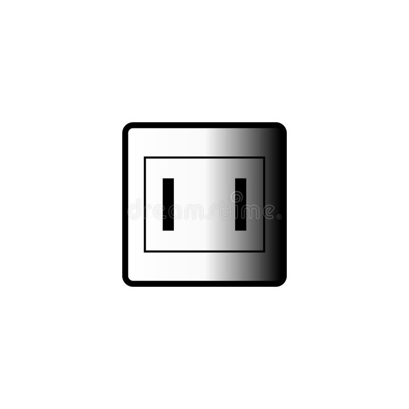 Electric Socket Icon. Power Plug Shape. Wall Outlet Symbol. Vector ...