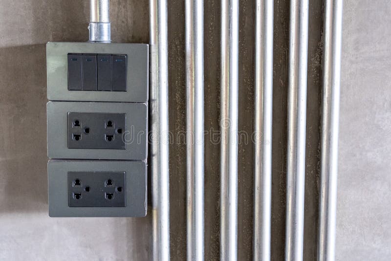 Socket outlets stock photo. Image of outlets, install - 150770078