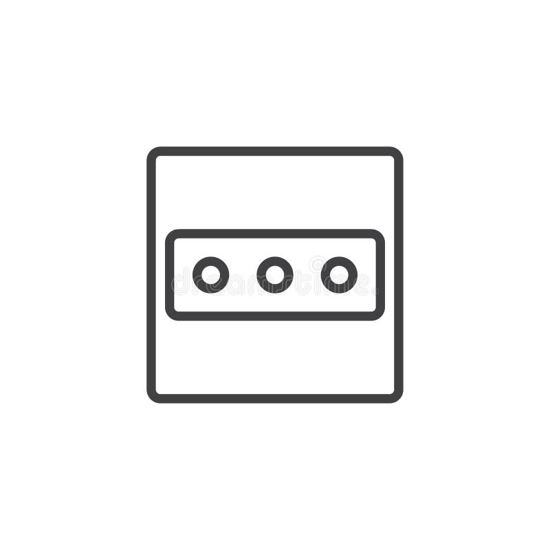 Usb socket outline icon stock vector. Illustration of charger - 135501335