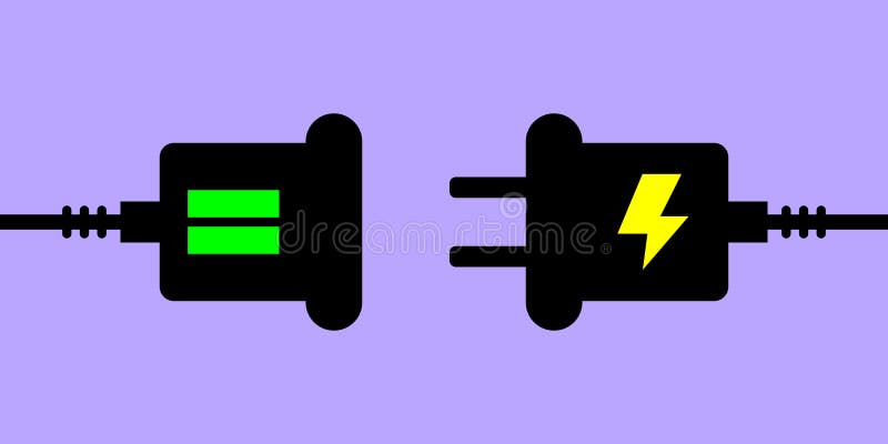 Electric Socket with a Plug. Connect and Disconnect Concept Banner or ...