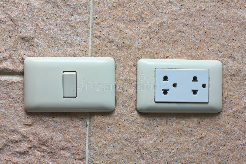 Electric Socket & Switch Stock Photo - Image of network, efficiency ...