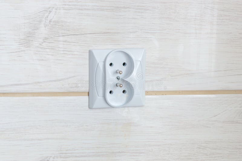 Electric Socket Type E on Ceramic Tiles Stock Image - Image of voltage ...