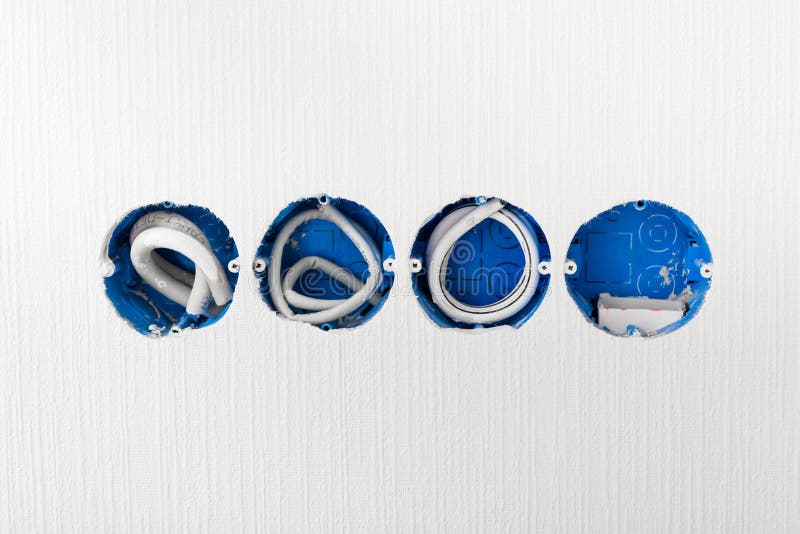 Electric socket wall base stock photo. Image of renovation - 51222762