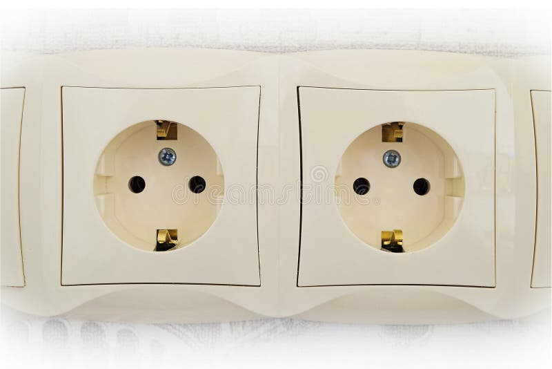Electric sockets stock image. Image of escutcheon, energy - 76303155