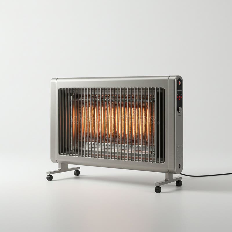Electric Space Heater Featuring a Sleek, Rectangular Design. the ...