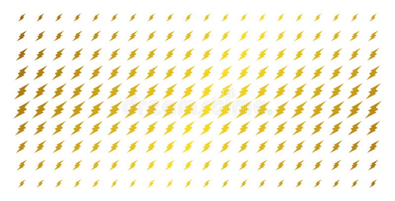 Electric Spark Gold Halftone Effect Stock Vector - Illustration of ...