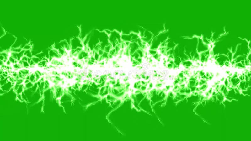 Electric Sparks Motion Graphics with Green Screen Background Stock ...