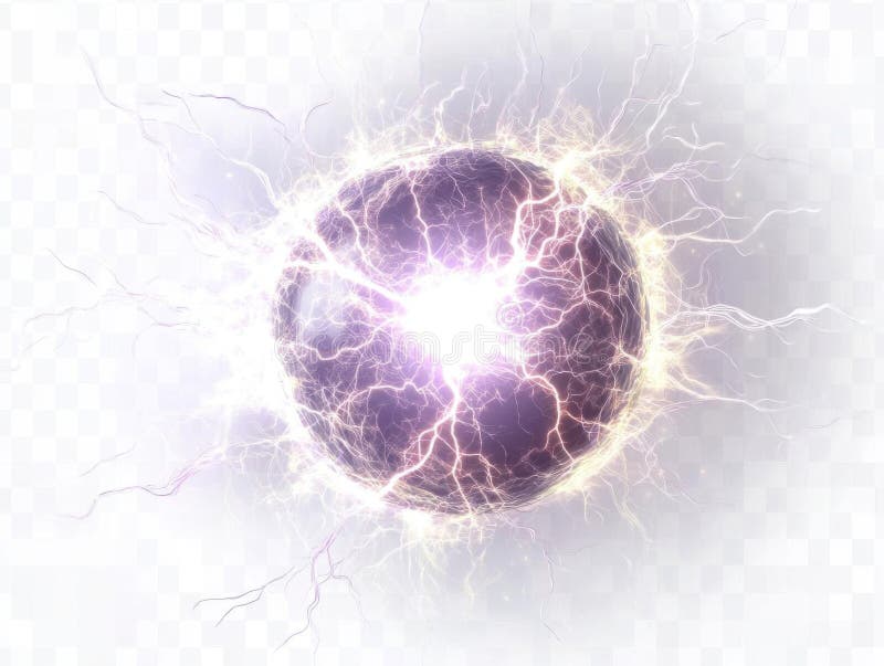 Electric Sphere - a Surge of Energy Stock Illustration - Illustration ...