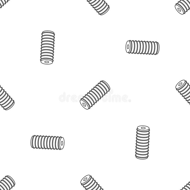 Electric Spring Coil Pattern Seamless Vector Stock Vector ...