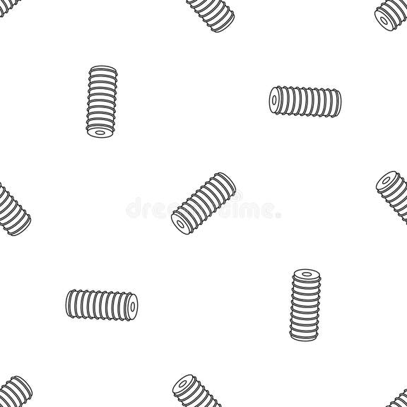 Electric Spring Coil Pattern Seamless Vector Stock Vector ...