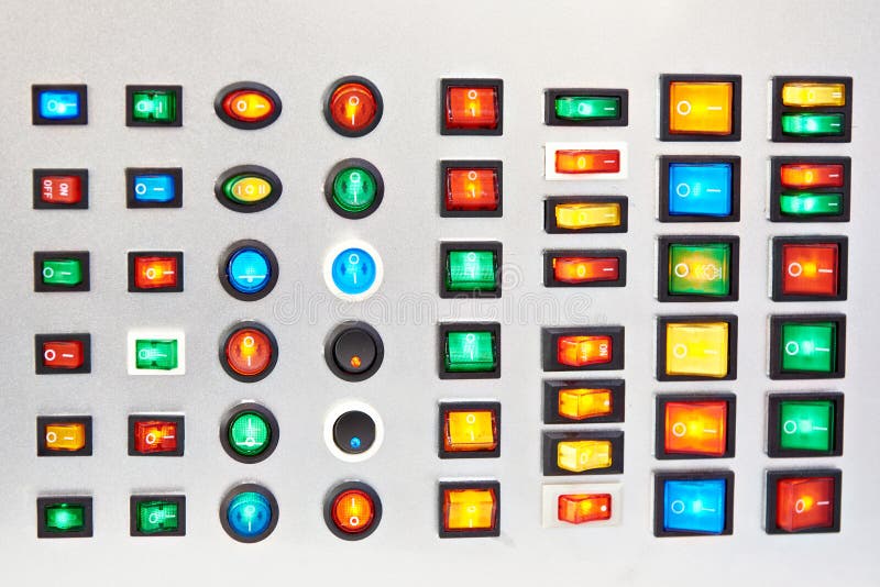 Electric Start Stop Switches Stock Image - Image of technology, switch ...