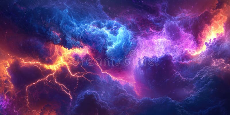 Electric Storm with Powerful Lightning Bolts - Intense and Dramatic ...