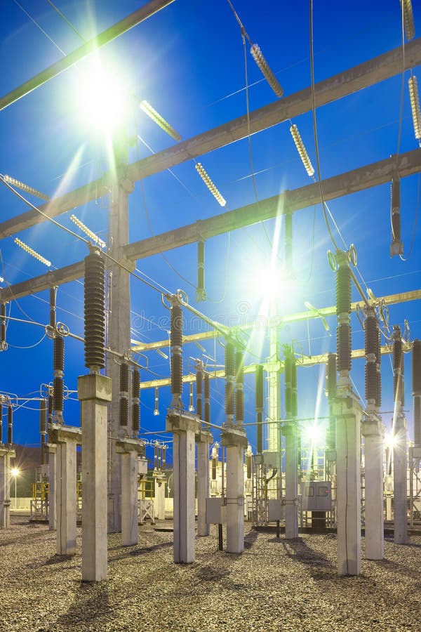 Substation stock image. Image of supply, framework, voltage - 348162807