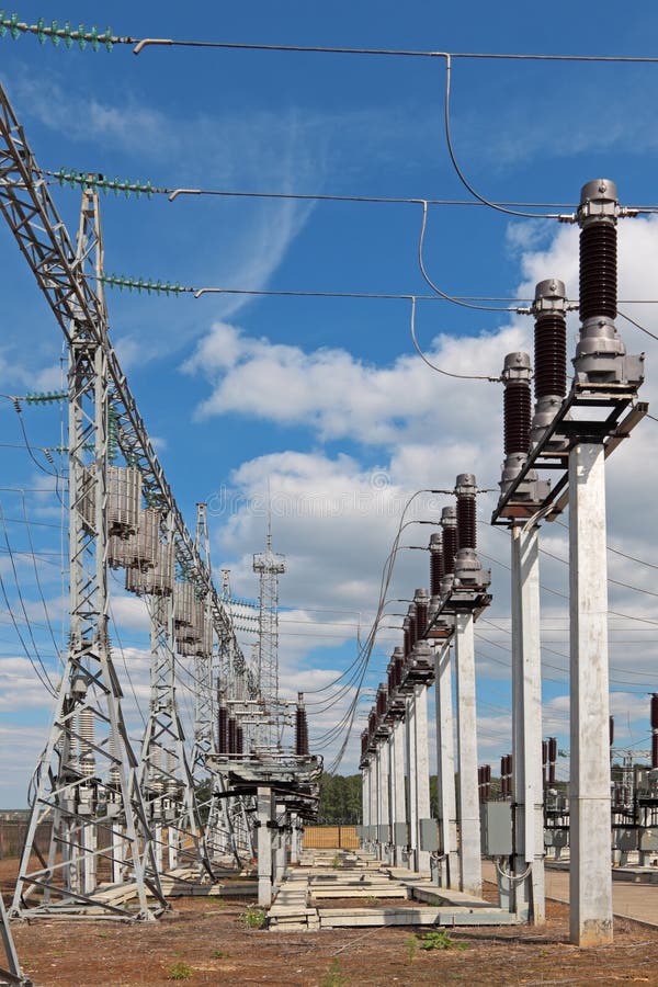 Electric substation stock image. Image of provide, energy - 23924173