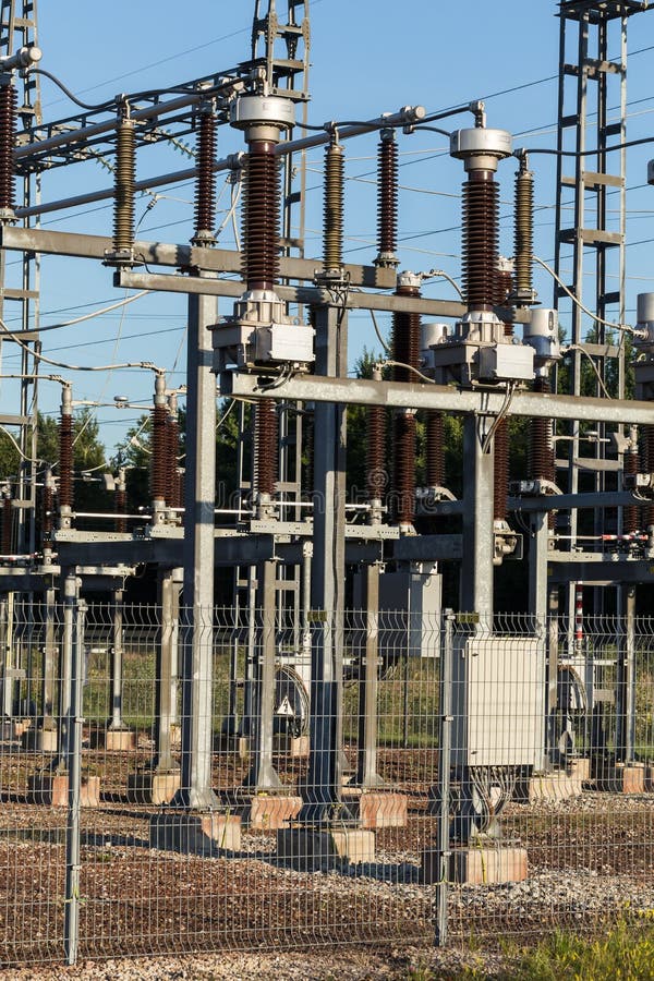Electric Substation Tower for Generating Energy Stock Photo - Image of ...