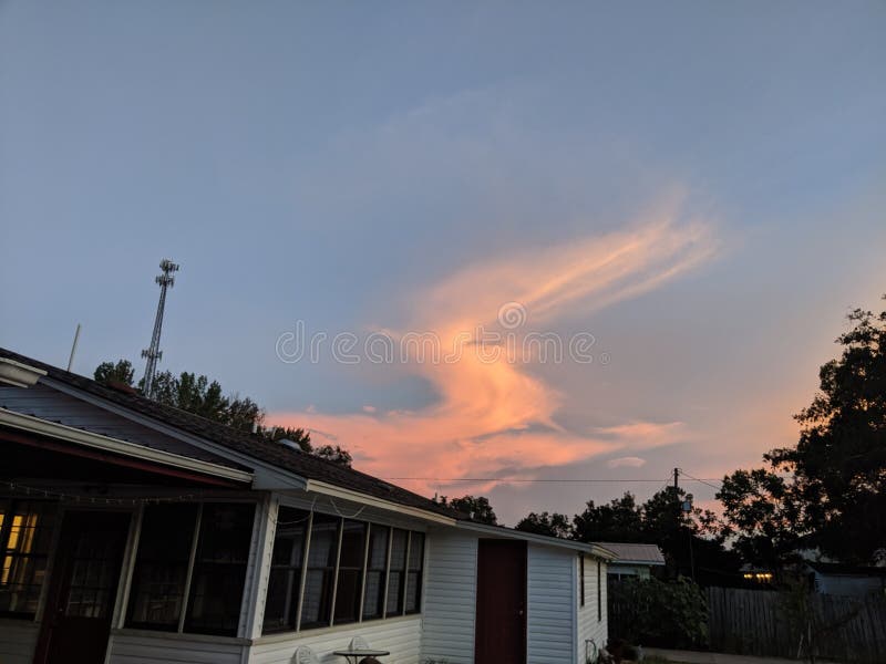 Electric sunset stock photo. Image of clouds, electric - 159841106