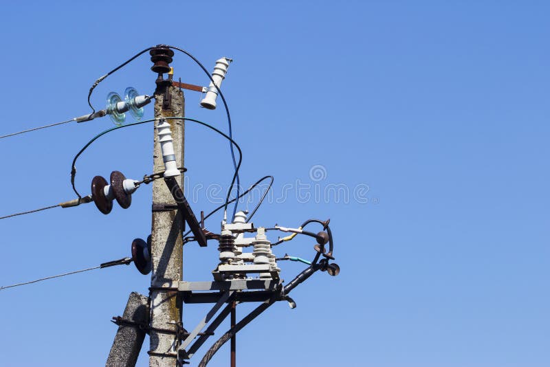 The electric support stock image. Image of industry, electricity - 69553747