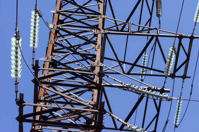 The electric support stock image. Image of transportation - 69554135