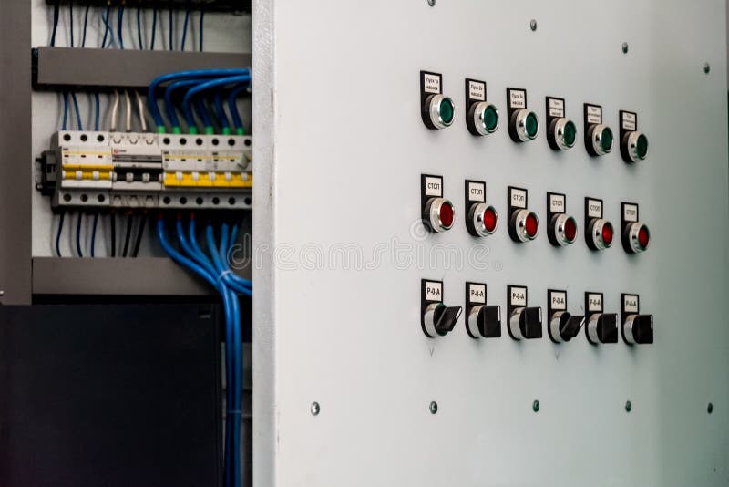 Electric switch cabinet stock photo. Image of electrical - 115743826