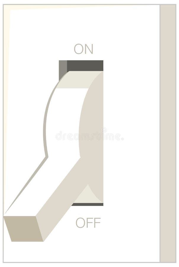 Electric Switch Cartoon Icon Isolated Stock Vector - Illustration of ...