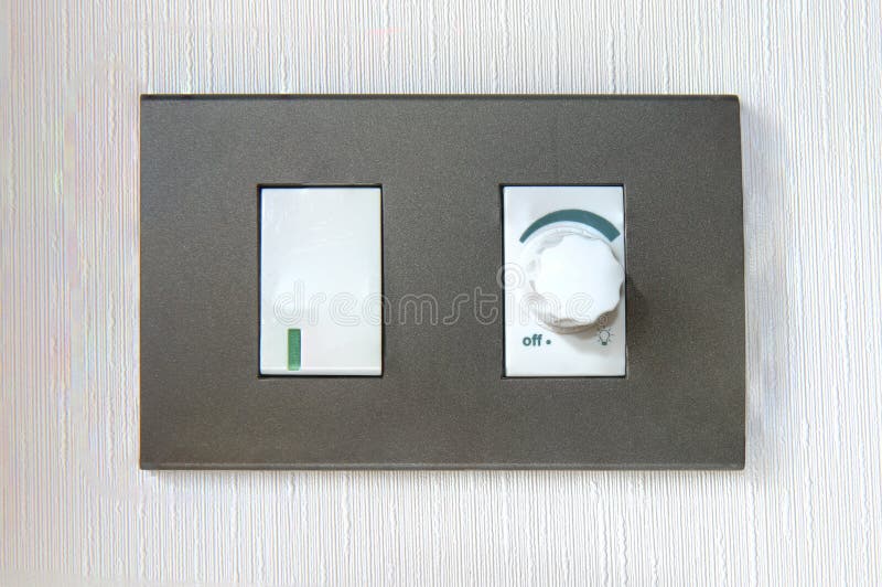 Electric Switch and Control Attached Stock Photo - Image of electronic ...