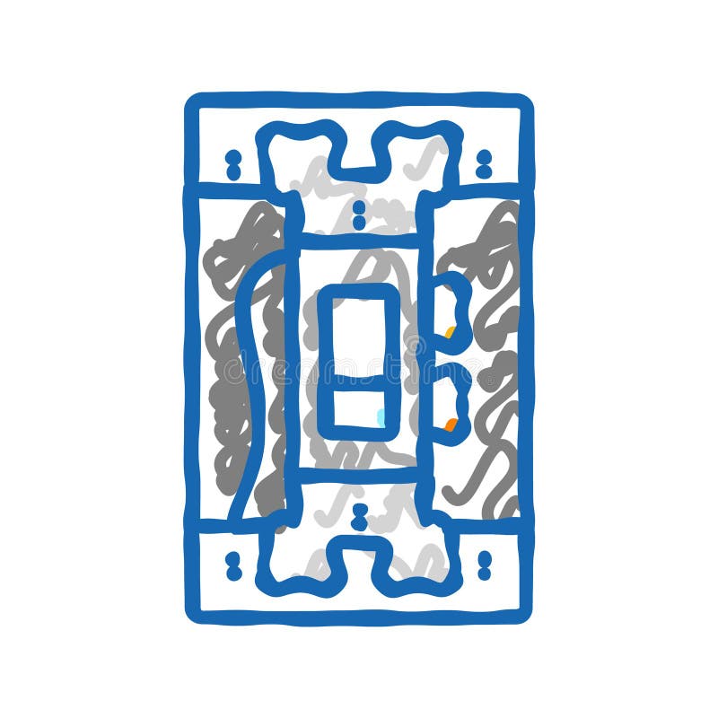 Electric Switch Outline Icon Vector. Power Off Linear Style Sign Toggle ...