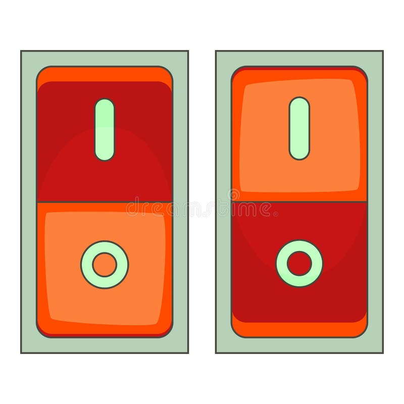 Red Toggle Switch Icon Cartoon Style Stock Illustrations – 21 Red ...