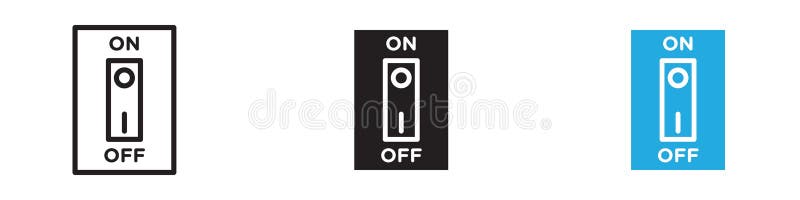 Electric Switch Icon Vector Stock Illustration - Illustration of home ...