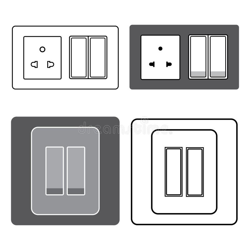 Electric switch icon stock vector. Illustration of electronic - 320879852