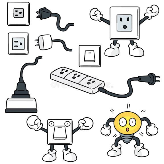 Electric Circuit Cartoon Stock Illustrations – 1,865 Electric Circuit ...
