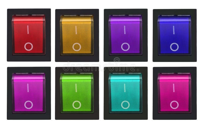Electric Switch White Background Stock Photo - Image of electricity ...