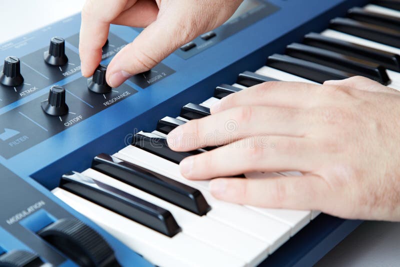 Electric synthesizer stock photo. Image of rhythm, equipment - 26069942