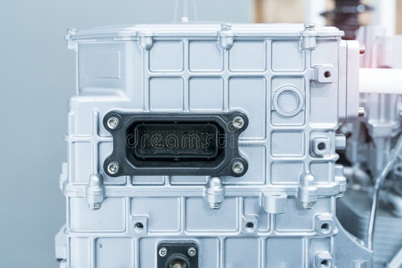 Electric System of Eco Car Front Engine Automotive Stock Image - Image ...