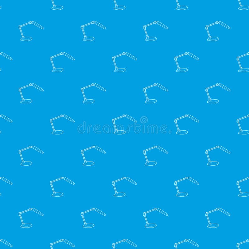 Electric Table Lamp Pattern Vector Seamless Blue Stock Vector ...