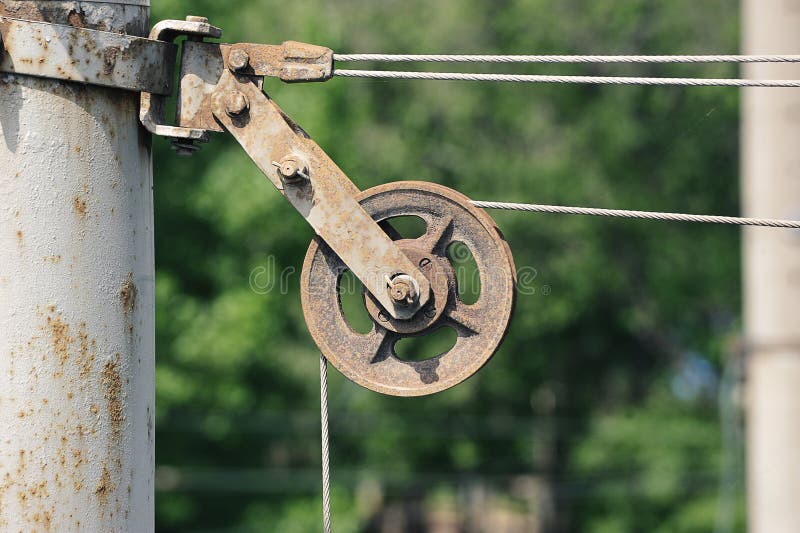 Electric Tensioner Using a Block Stock Photo - Image of transport ...
