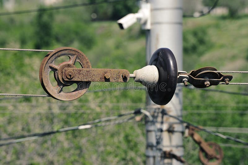 Electric Tensioner Using a Block Stock Photo - Image of travel ...