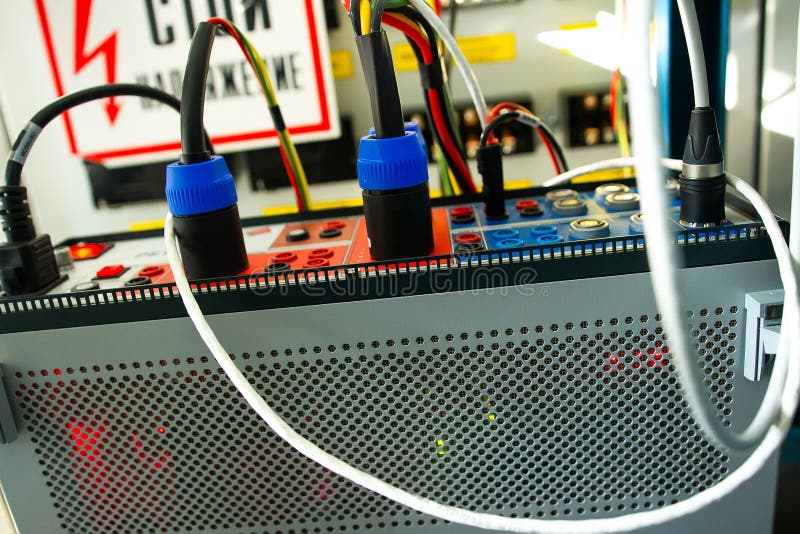 Electric Test Device for Testing Relay Protections Stock Photo - Image ...