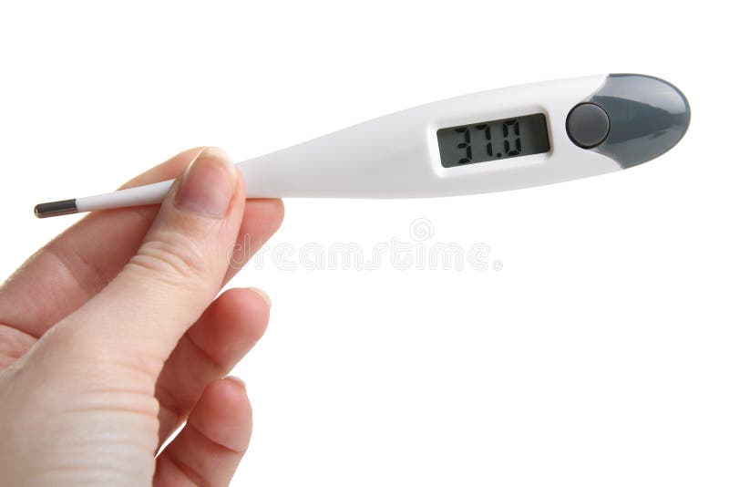 Electric Thermometer , Plastic Packs of Suppositories and Tablets on ...