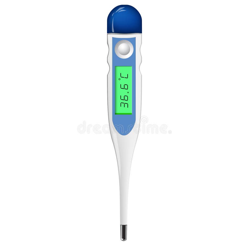 Electric Thermometer Vector 1 1 Stock Vector - Illustration of meter ...