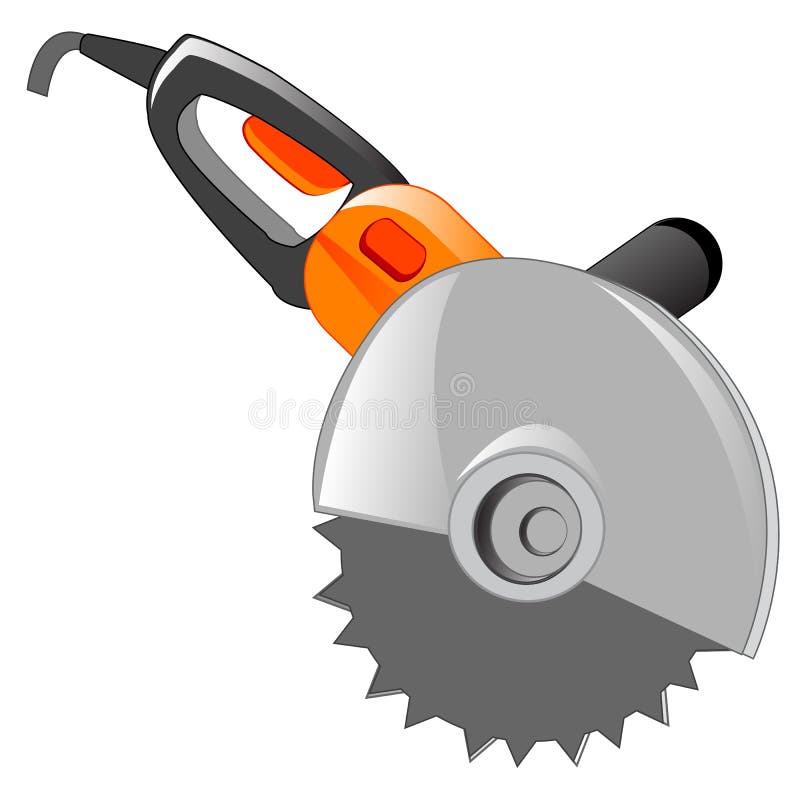 Electric tools cutter stock vector. Illustration of work - 67677175