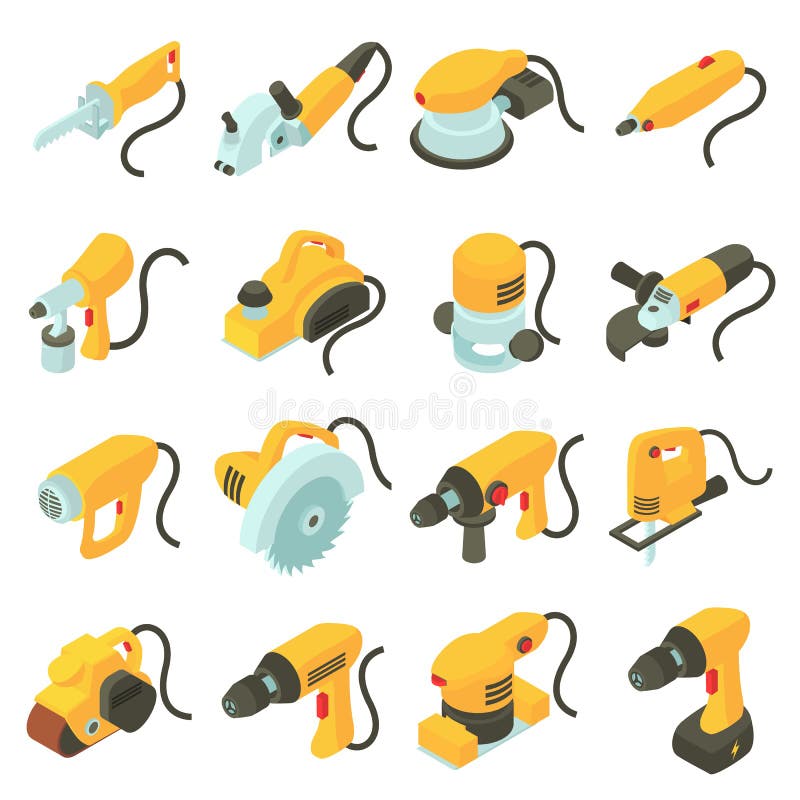 Electric tools stock vector. Illustration of electric - 10759199