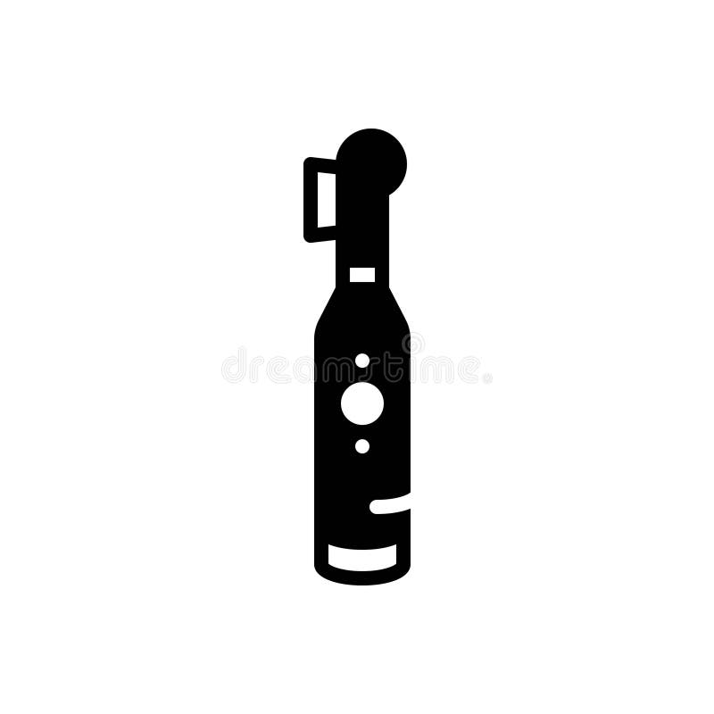 Black Solid Icon for Electric Toothbrush, Electric and Dental Stock Illustration - Illustration ...