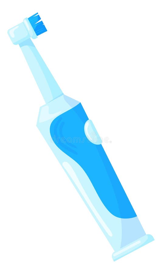 Electric Toothbrush Icon. Teeth Brushing Cartoon Device Stock Vector ...