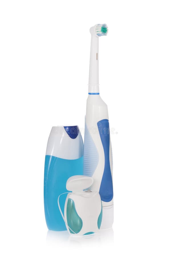 Toothbrush Toothpaste and Floss Stock Photo - Image of brush ...