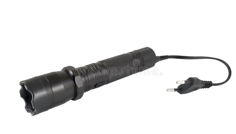 Electric torch with a LED stock photo. Image of shiny - 80447234