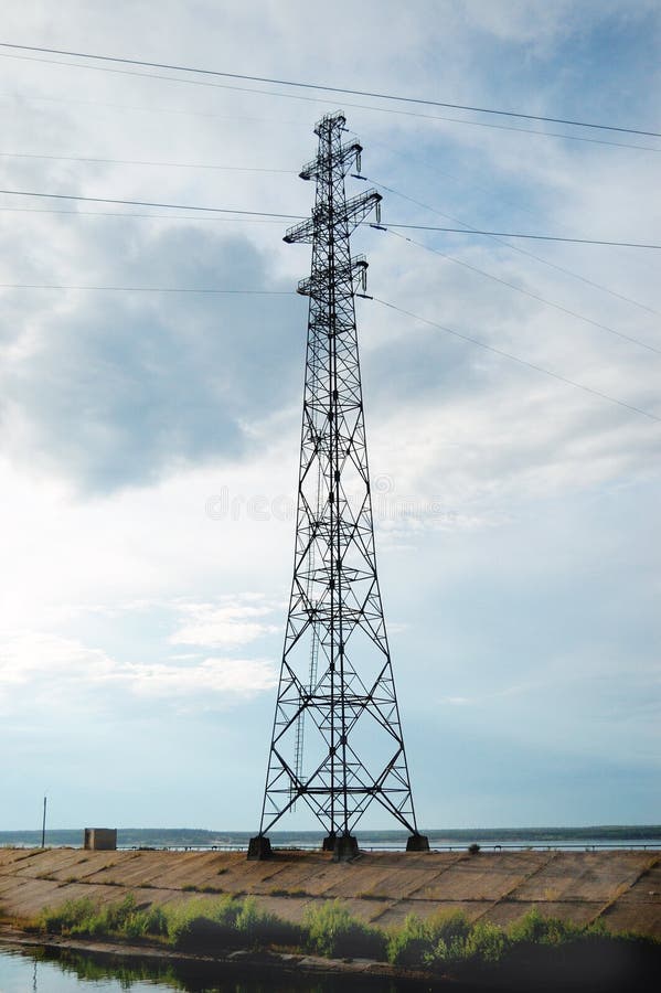Electric tower stock photo. Image of electric, cable - 12571288